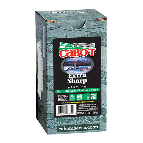 Cabot Cheese – 3# Extra Sharp | Morse Farm Maple